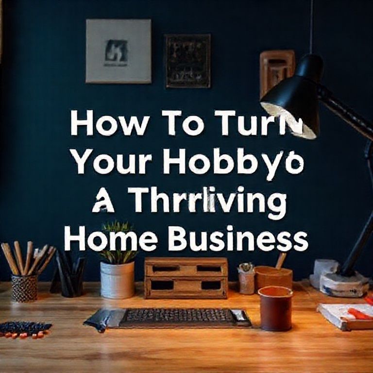 How To Turn Your Hobby Into A Thriving Home Business - Article Directory